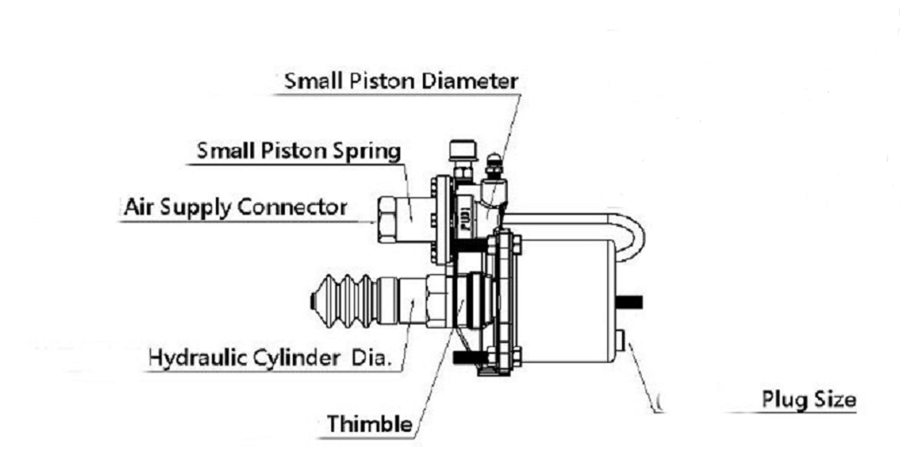 CLUTCH BOOSTER ASSY-90mm - KAI GIU Auto parts